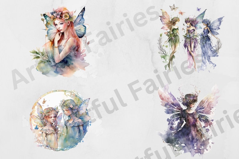 Fairy Clipart Fairy PNG Fantasy Clipart Watercolor Clipart Fairies ...