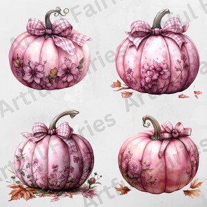 Floral Pumpkin Clipart Fall Bouquets PNG Vintage Autumn Flower ...