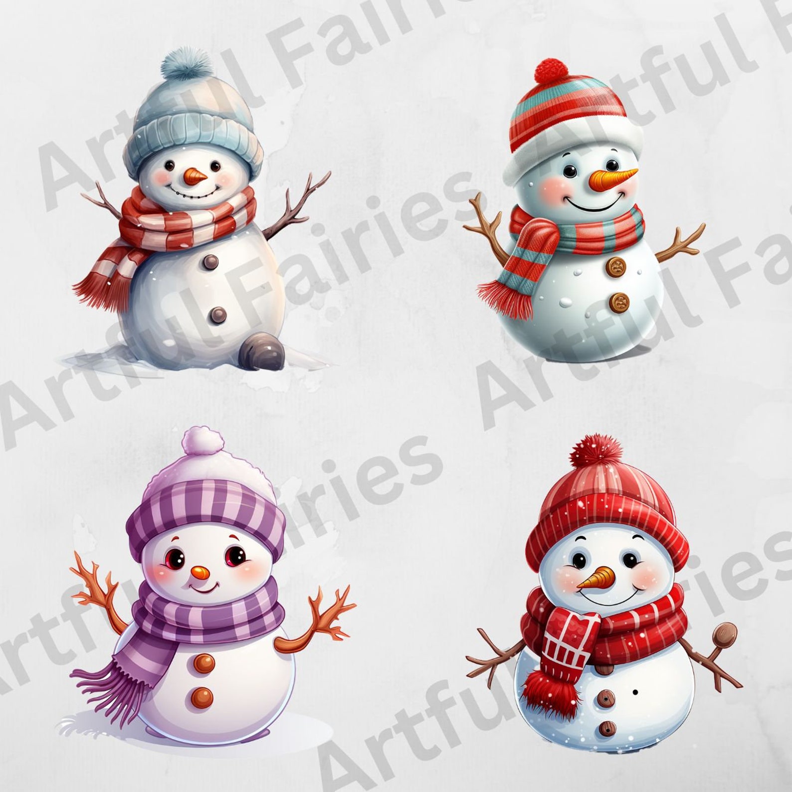 Cute Snowman Clipart Snowman PNG Christmas Clipart Christmas Png ...
