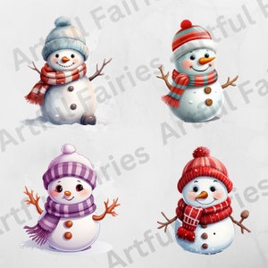 Cute Snowman Clipart Snowman PNG Christmas Clipart Christmas Png ...