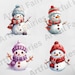 Cute Snowman Clipart Snowman PNG Christmas Clipart Christmas Png ...