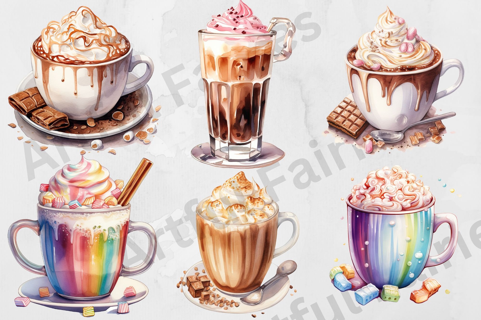 Hot Chocolate Clipart Hot Cocoa Clipart Hot Chocolate PNG Hot - Etsy
