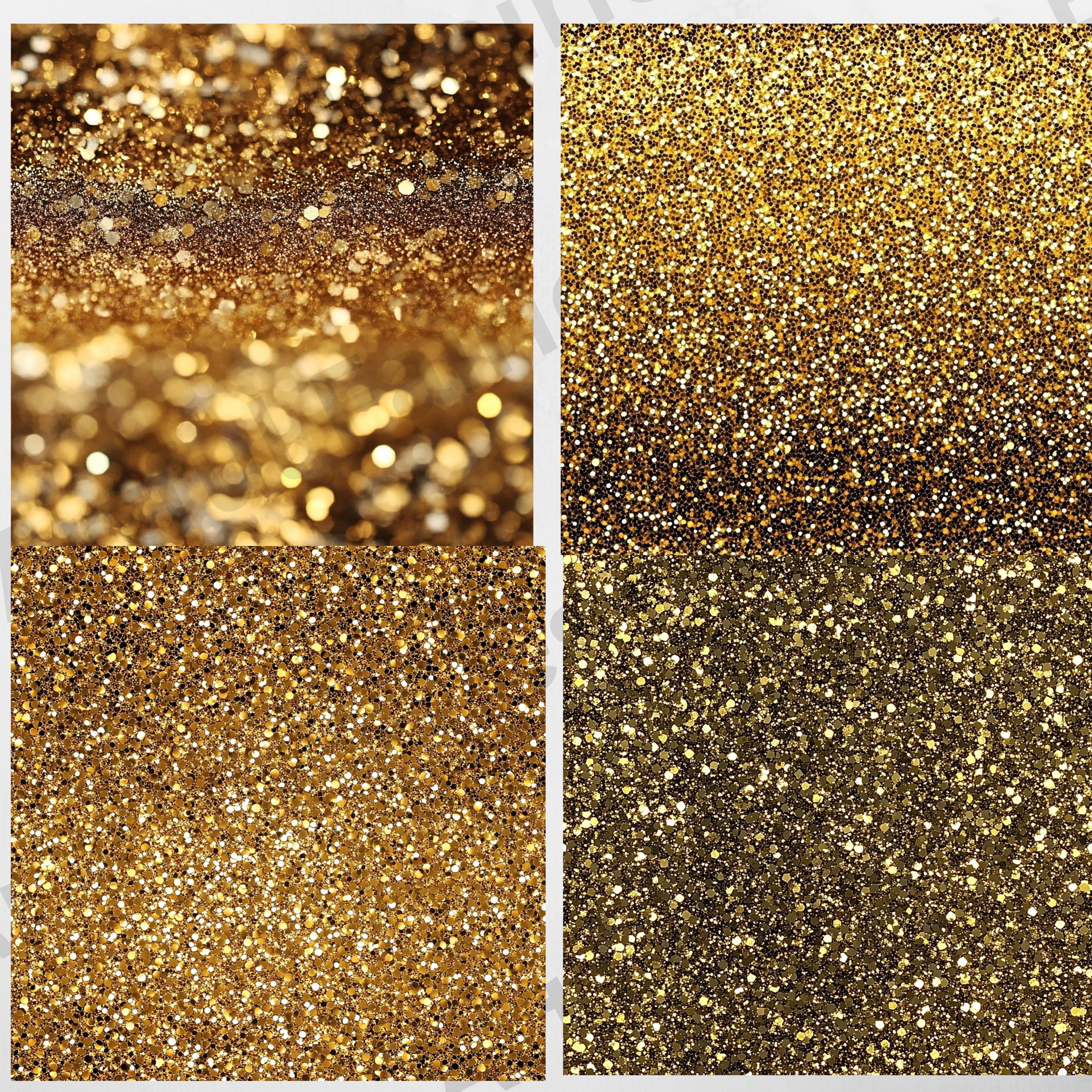 Gold Glitter Digital Paper Scrapbooking Glitter Frosting Junk Journal ...