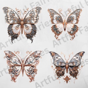 Butterfly Clipart Metallic Butterfly PNG Butterflies PNG Delicate ...