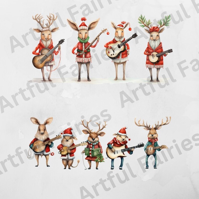 Funny Christmas PNG Watercolor Christmas PNG Christmas Clipart - Etsy