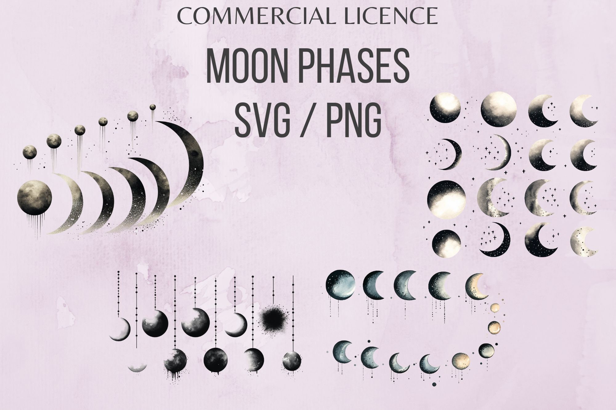 Moon Phase SVG Celestial Svg Moon Phases SVG Moon Phase Png Moon SVG ...