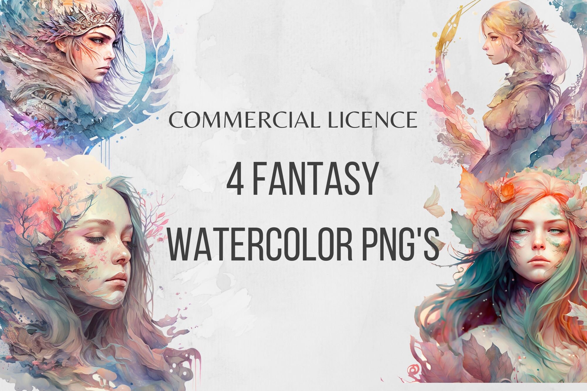 Watercolor Witch Clip Art Pastels Watercolour Fantasy Clip Art - Etsy