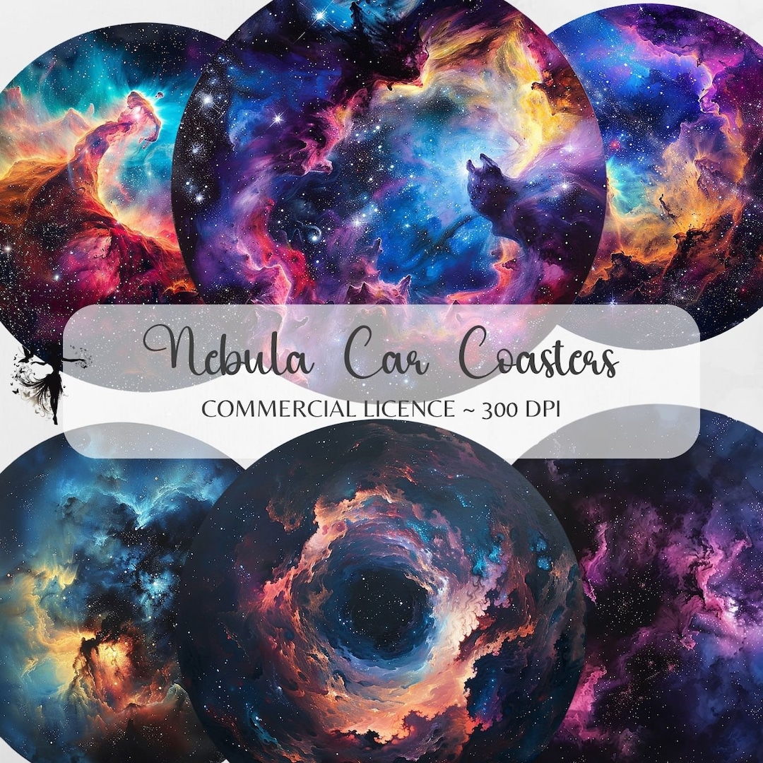 Nebula Car Coaster PNG for Guys Bundle Sublimation Design Men Space ...