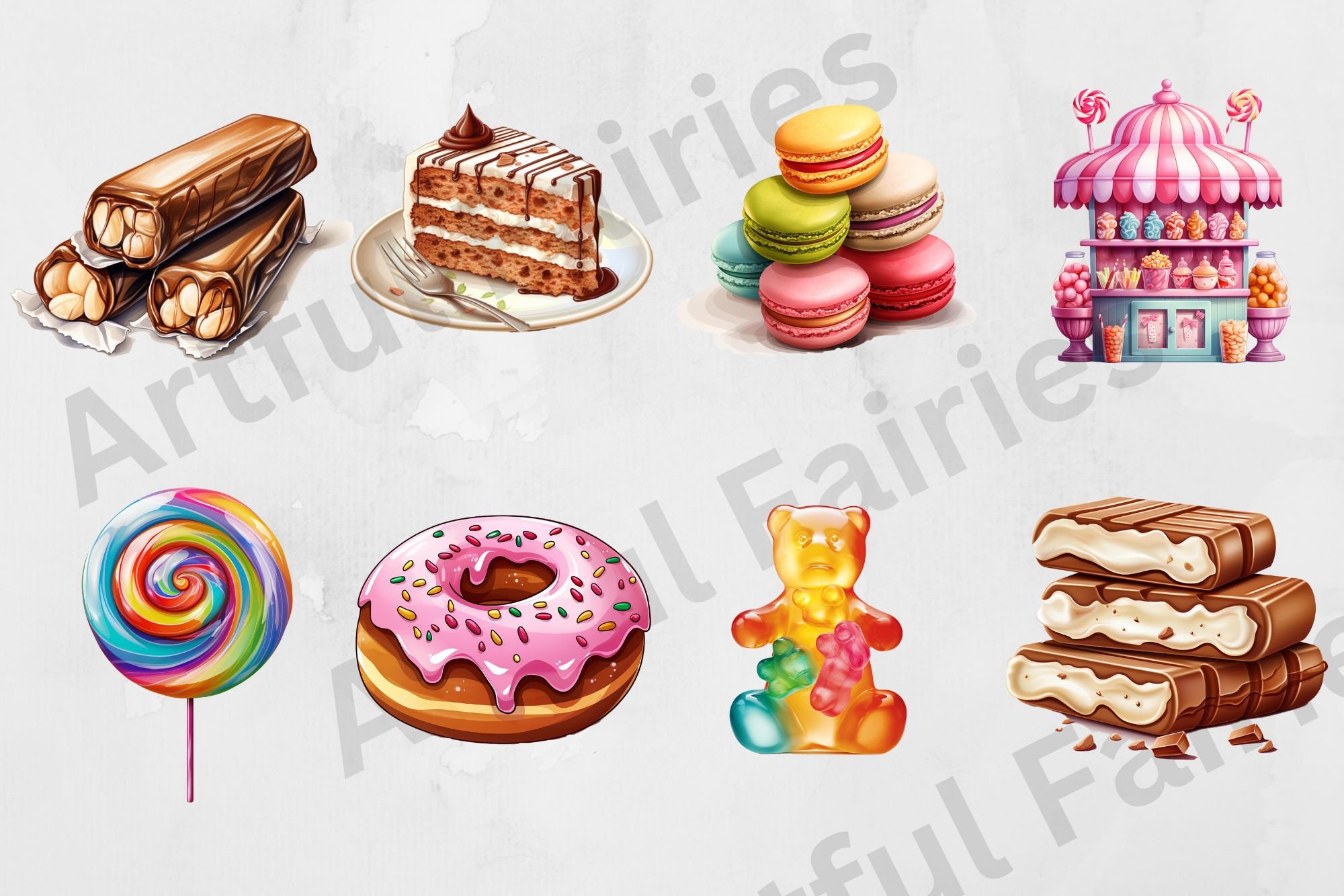 Candy Clipart Candy PNG Sweets Clipart Treats Clipart Food - Etsy