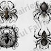 Goth Spider Clipart Goth Spider Png Spiders Png Antique Halloween ...