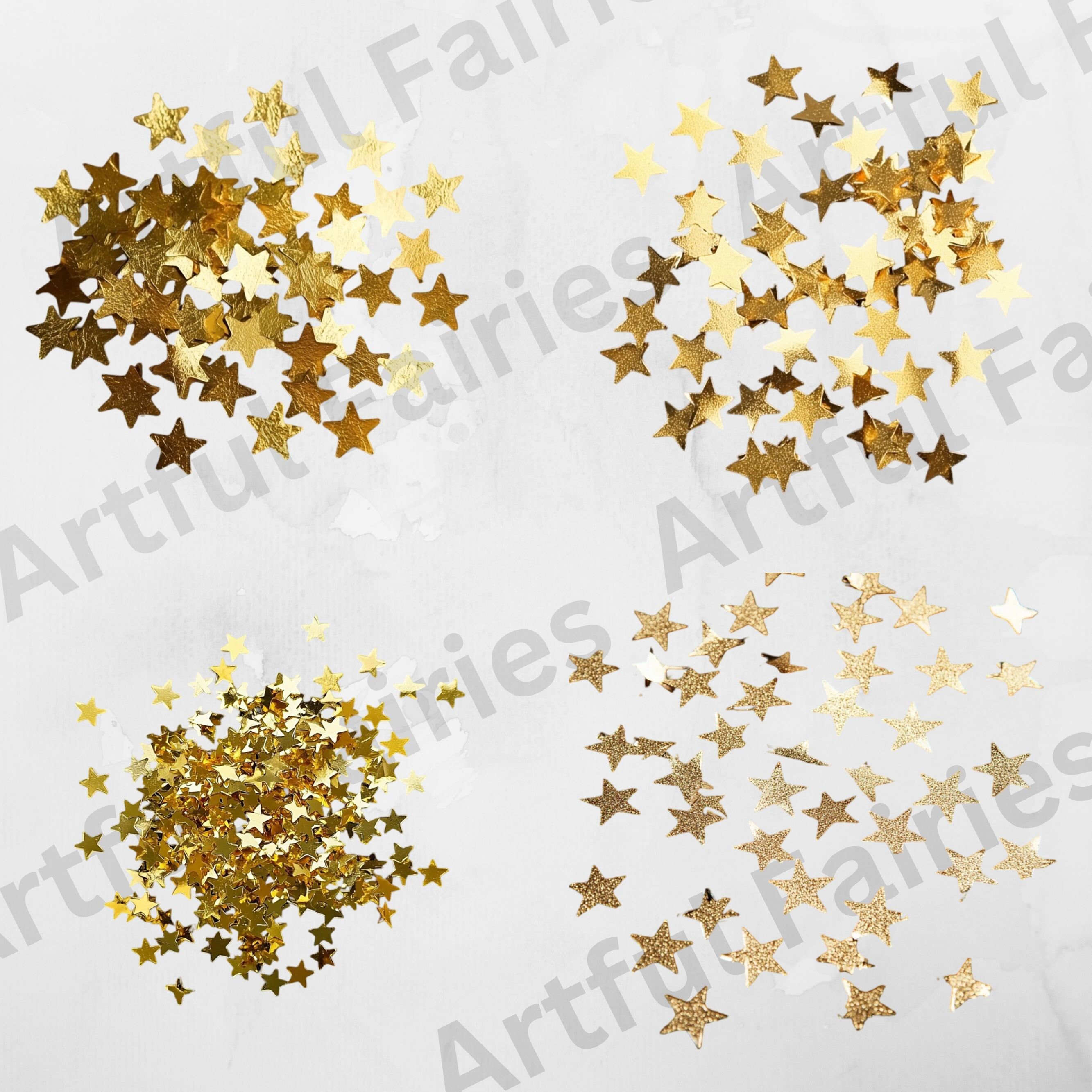 Gold Foil Confetti Digital Clip Art Overlay, Polka Dot Glitter Metallic ...