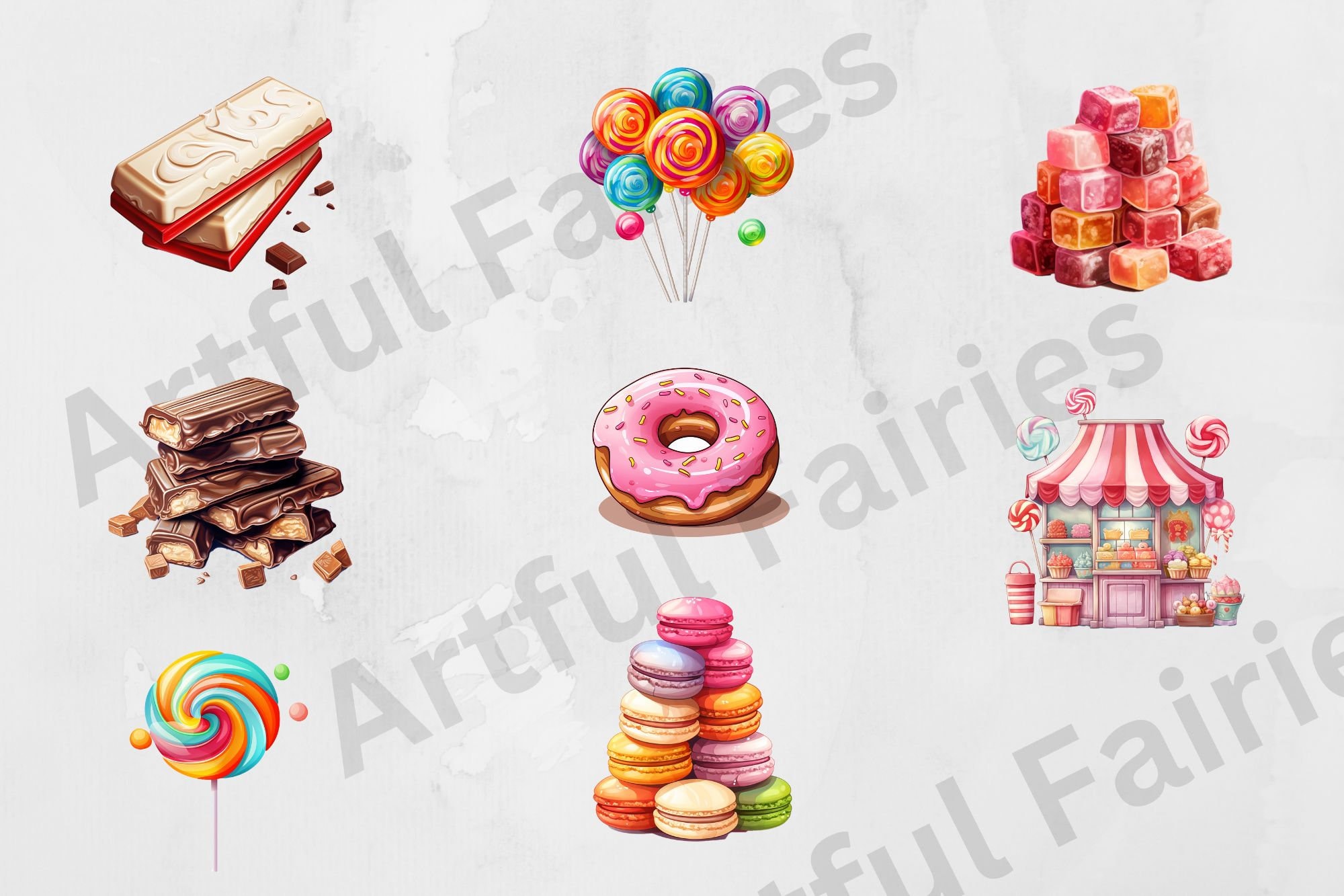Candy Clipart Candy PNG Sweets Clipart Treats Clipart Food - Etsy