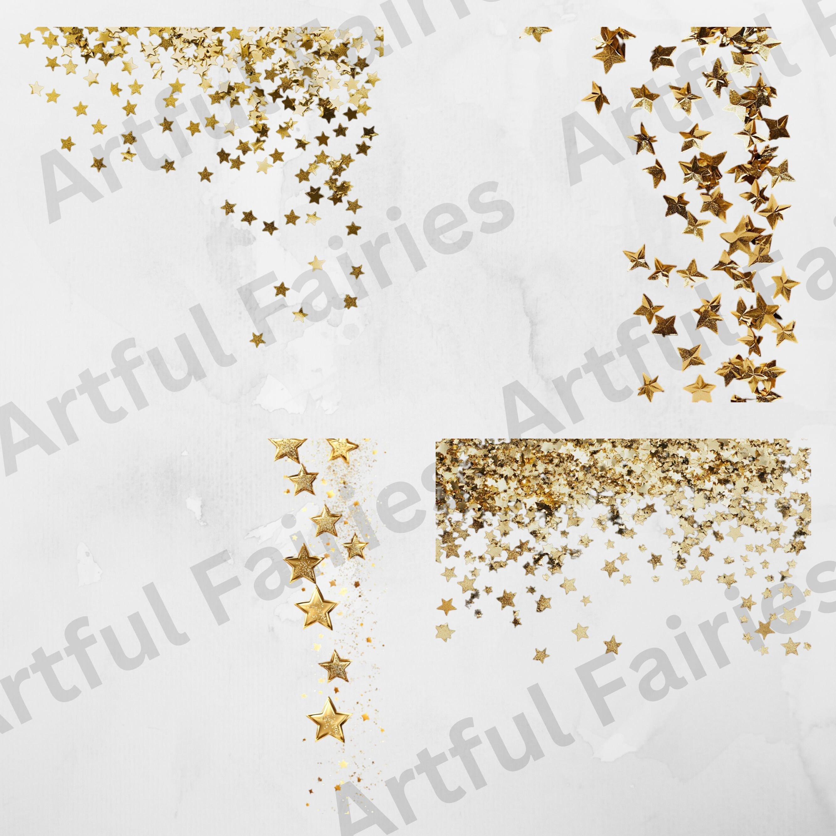 Gold Foil Confetti Digital Clip Art Overlay, Polka Dot Glitter Metallic ...