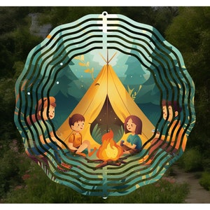 Camping Wind Spinner PNG Bundle Camping Spinner Sublimation Design Wind ...