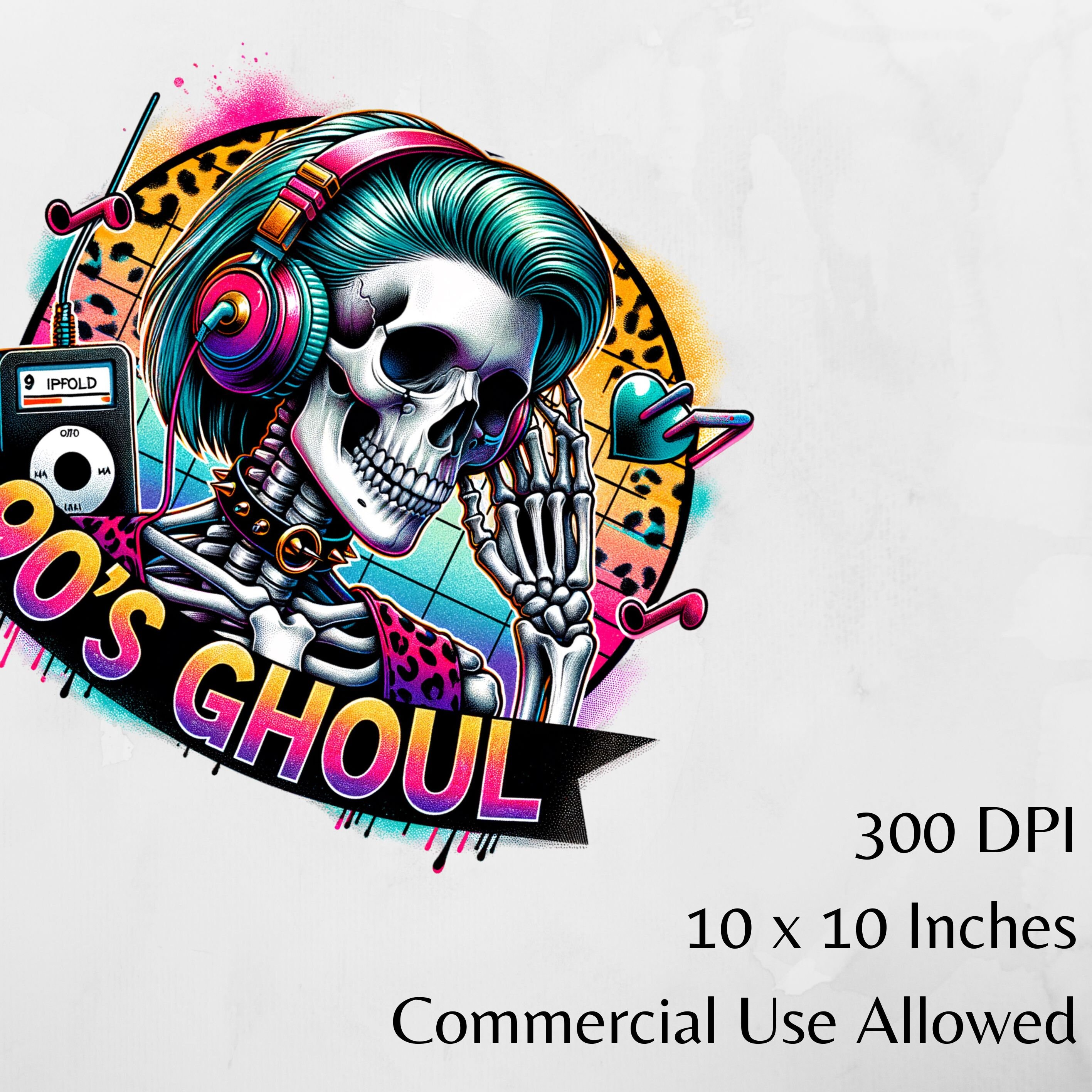 90s Ghoul Halloween PNG, 90s Retro Halloween Shirt Design, Spooky ...