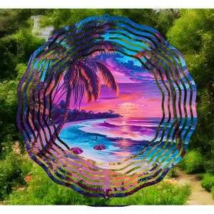 Beach Wind Spinner PNG Bundle Neon Spinner Sublimation Design Wind ...