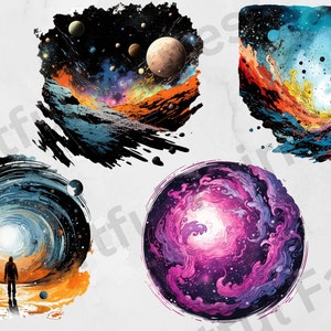 Galaxy Clipart Galaxy PNG Space Clipart Galaxy Background Moon Clipart ...