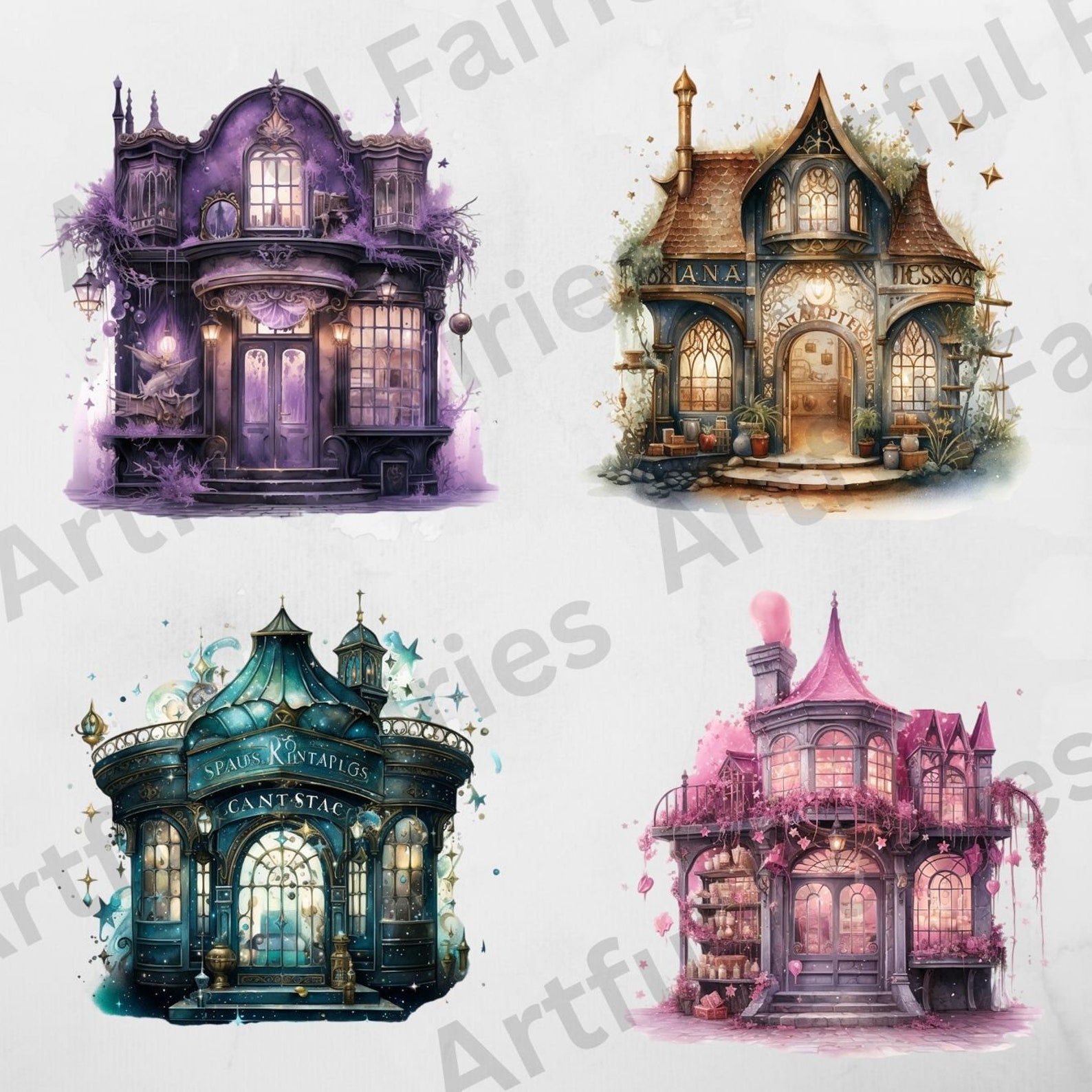 Magical Shop Clipart Fantasy Clipart Witchy PNG Fairy Clipart Fantasy ...