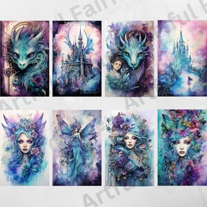 Fantasy Junk Journal Dragon Journal Pages Fairy Journal Kit Magic Junk ...