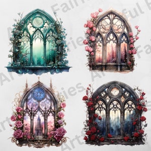 Gothic Windows Clipart Witchy PNG Witchy Clipart Gothic Clipart ...