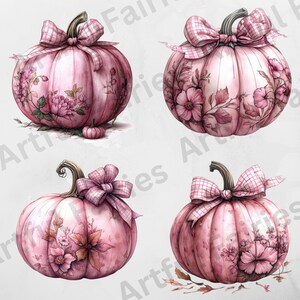 Floral Pumpkin Clipart Fall Bouquets PNG Vintage Autumn Flower ...
