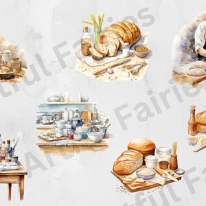 Watercolor Baking Clipart Baking PNG Farmhouse Clipart Food Clipart ...