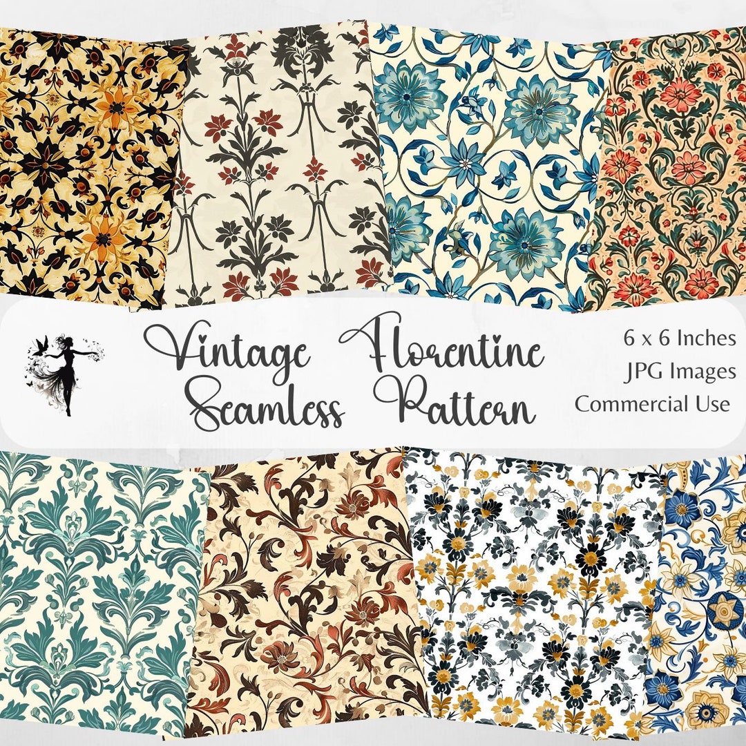 Digital Florentia Paper Digital Florentine Paper Craft Vintage ...
