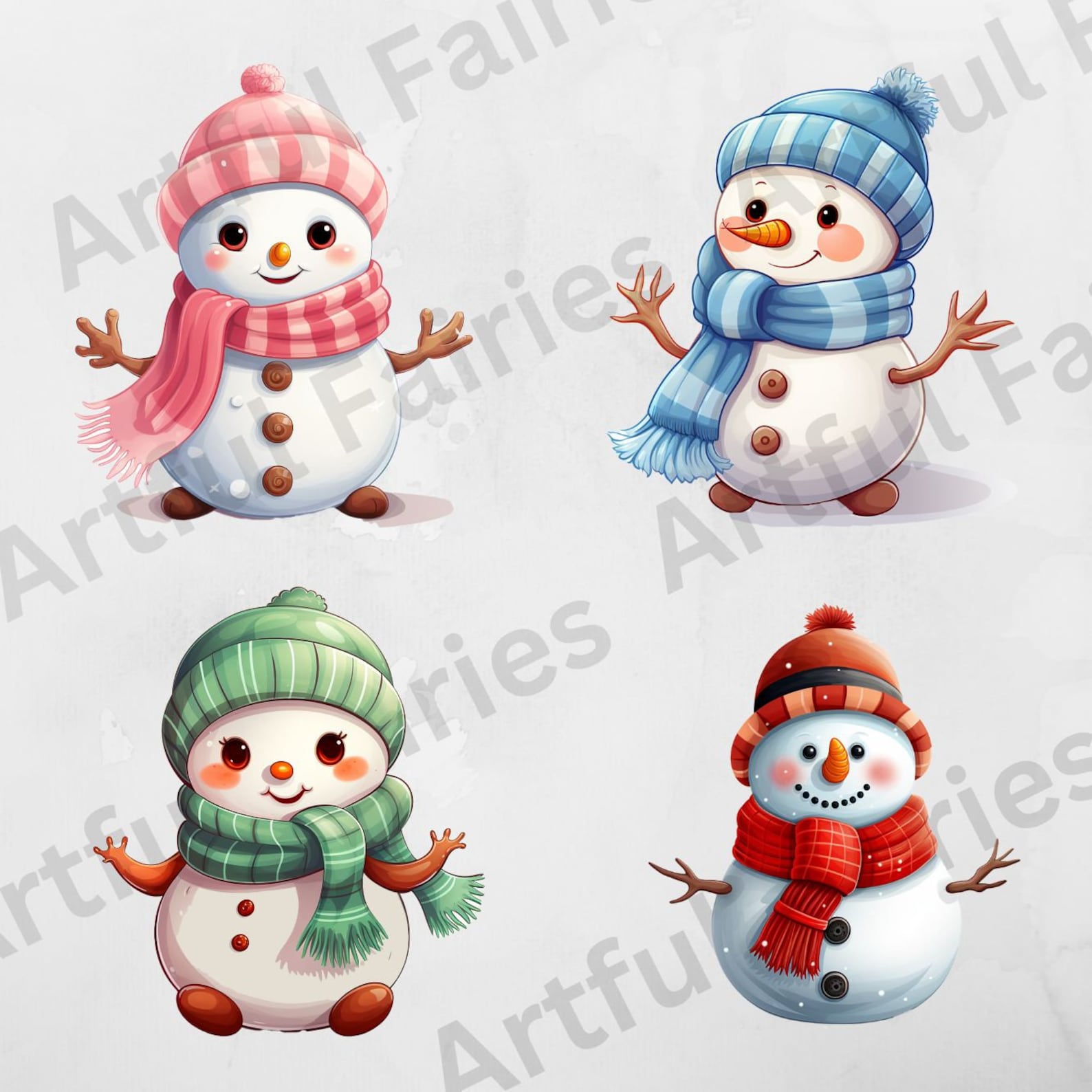 Cute Snowman Clipart Snowman PNG Christmas Clipart Christmas Png ...