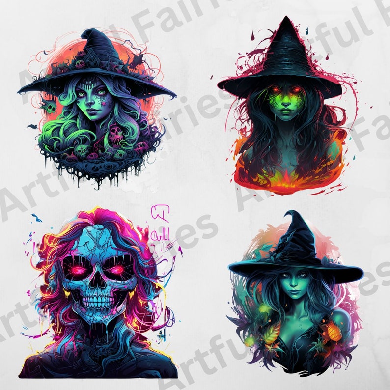 Witch Clipart Witch PNG Witchy Clipart Halloween Clipart - Etsy