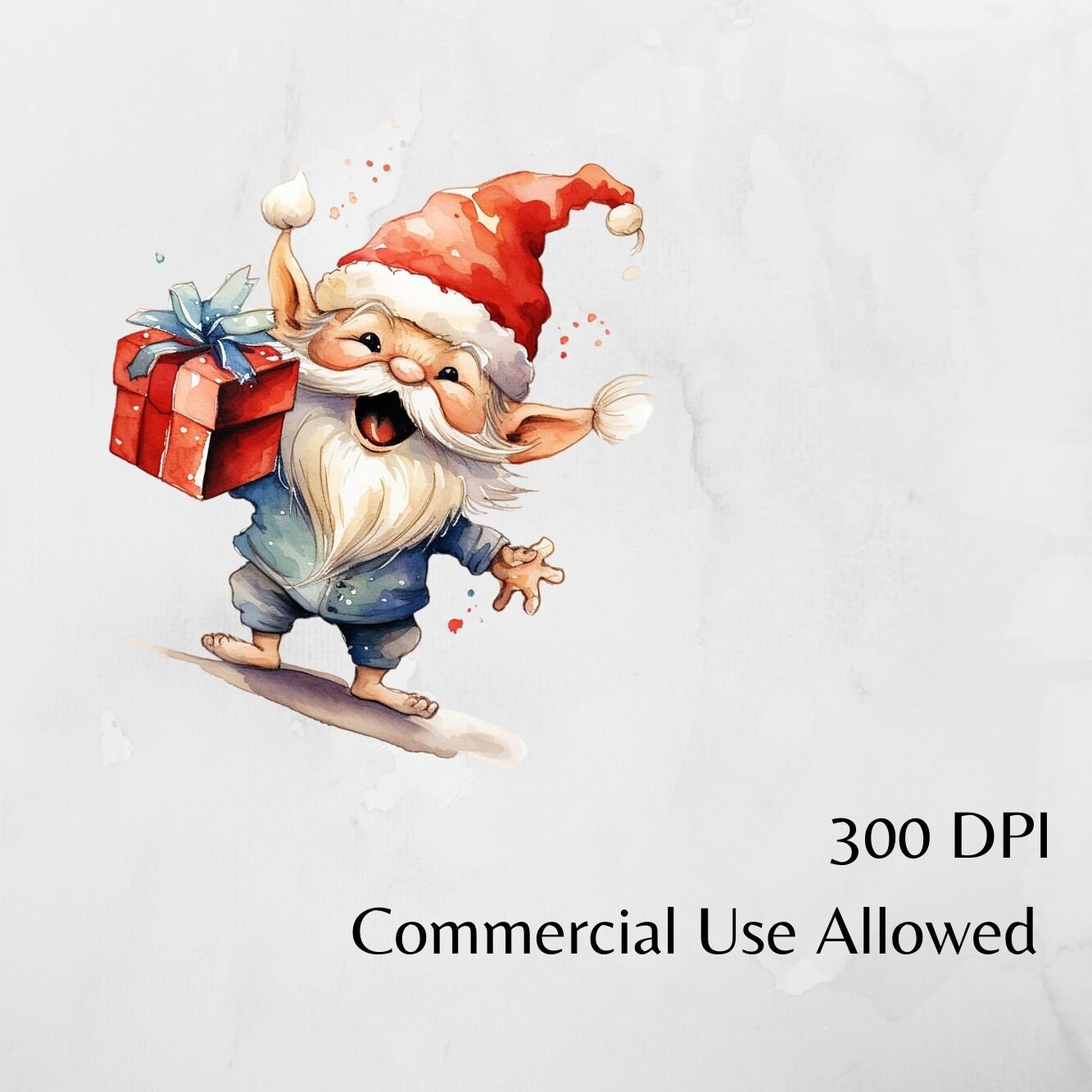 Christmas Gnome Clipart Watercolor Christmas Gnomes PNG - Etsy