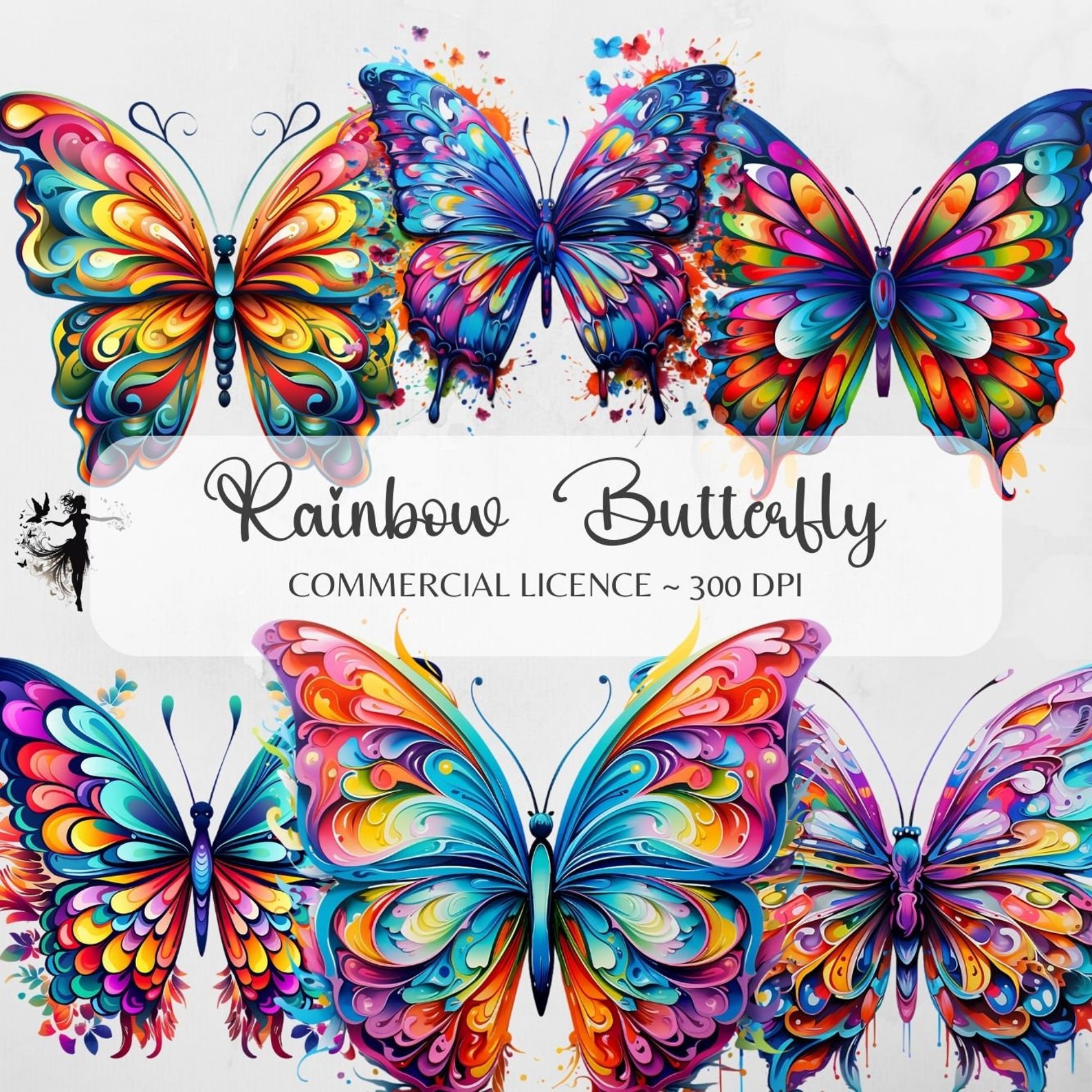 Butterfly Clipart Rainbow Butterfly PNG Butterflies PNG Colorful ...