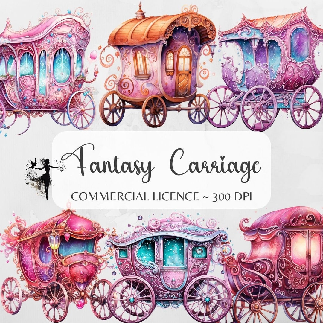 Magic Carriage PNG Fantasy Clipart Fairytale Princess PNG Once Upon a ...