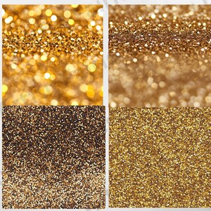 Gold Glitter Digital Paper Scrapbooking Glitter Frosting Junk Journal ...
