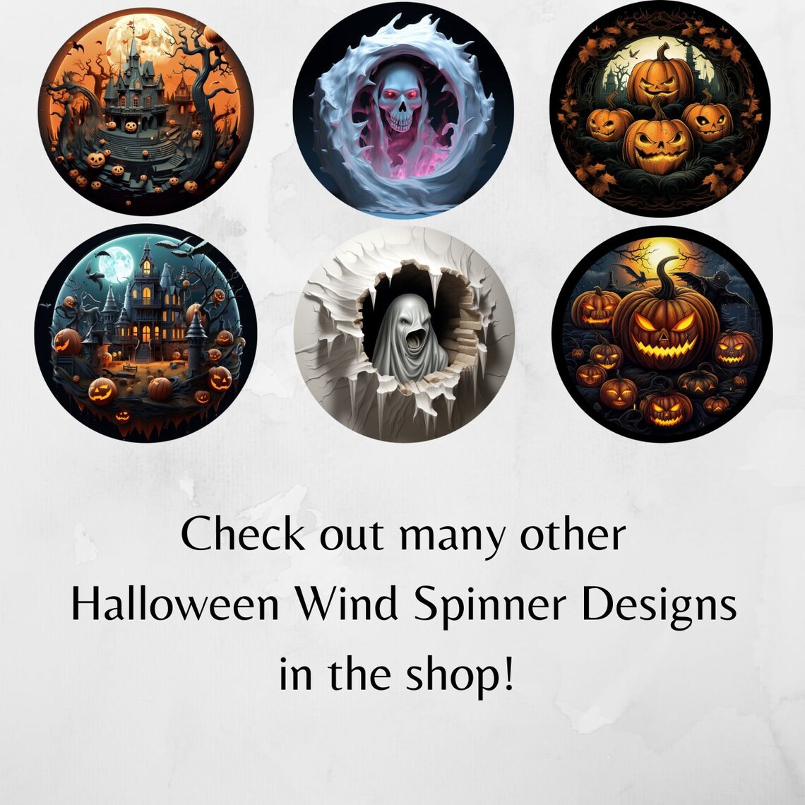 Halloween Wind Spinner PNG 3D Wind Spinner Designs Sublimation - Etsy