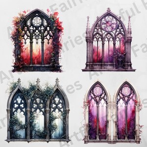Gothic Windows Clipart Witchy PNG Witchy Clipart Gothic Clipart ...