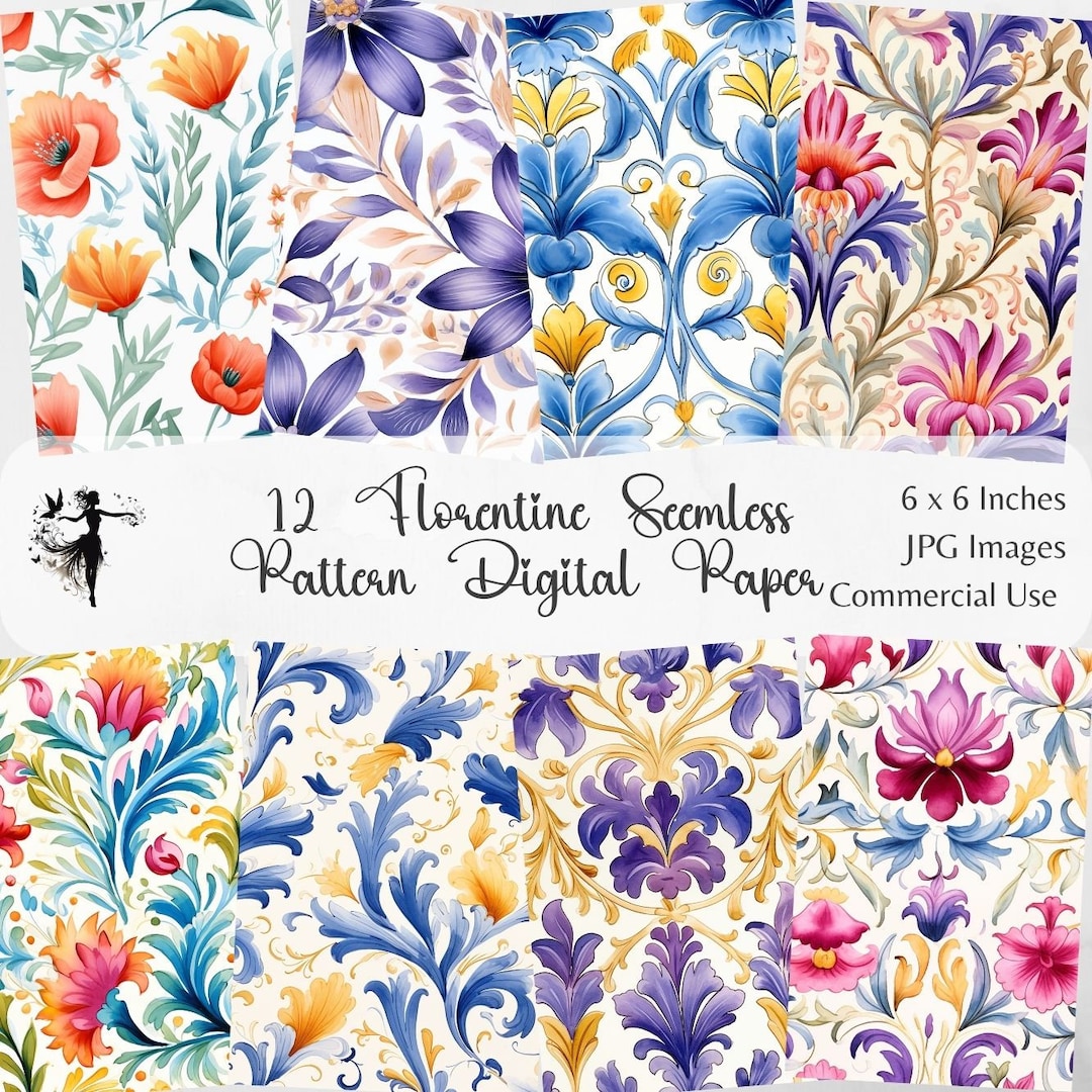 Digital Florentia Paper Digital Florentine Paper Craft Florentine ...