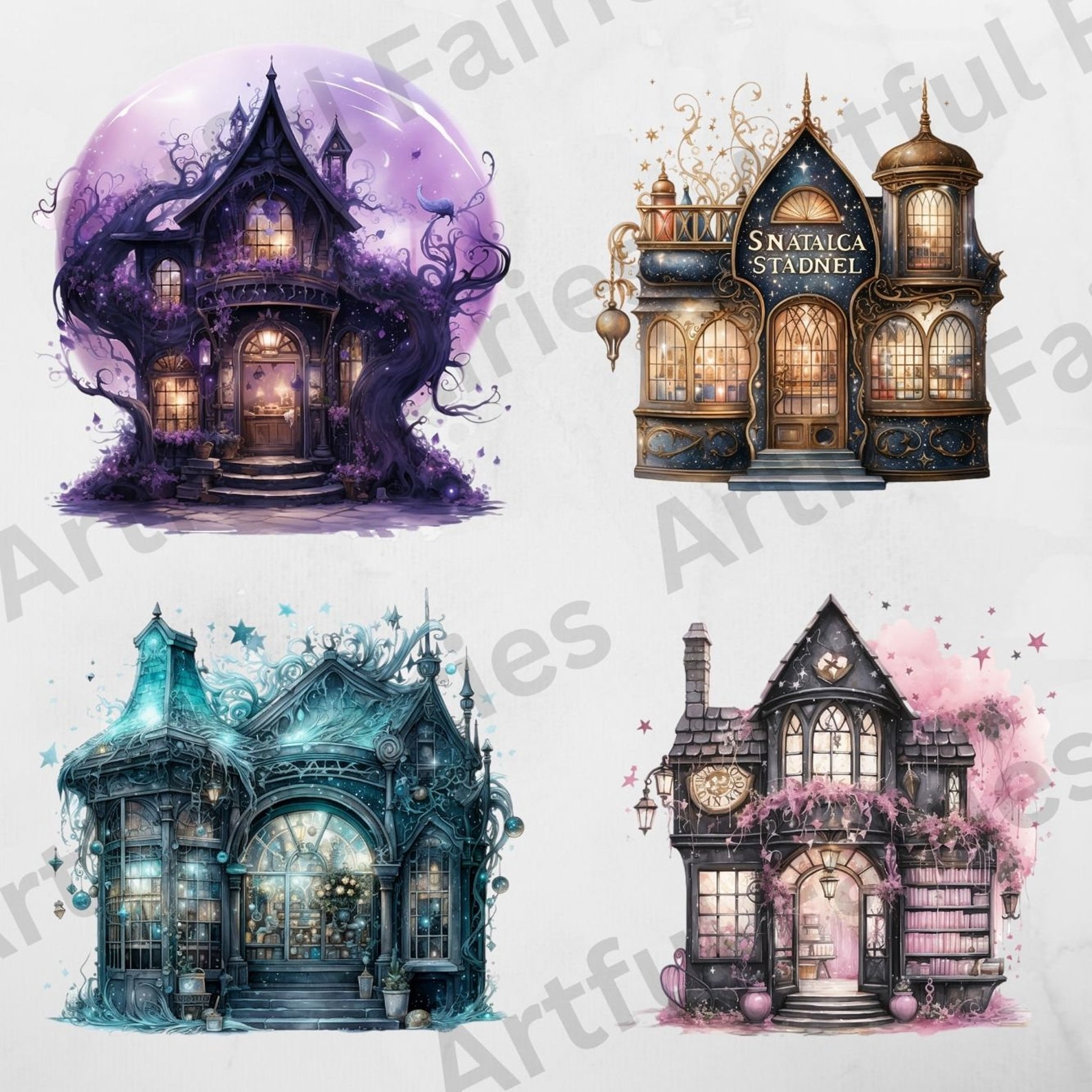 Magical Shop Clipart Fantasy Clipart Witchy PNG Fairy Clipart Fantasy ...