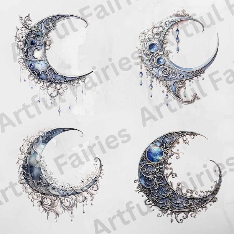 Full Moon PNG Moon Clipart Celestial Clipart Fantasy Clipart Junk ...
