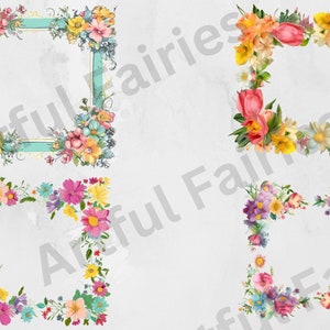 Floral Clipart Flower Clipart Floral Wreath PNG Watercolor Floral ...