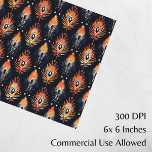 Boho Seamless Pattern Digital Paper Bohemian Backgrounds Tribal ...