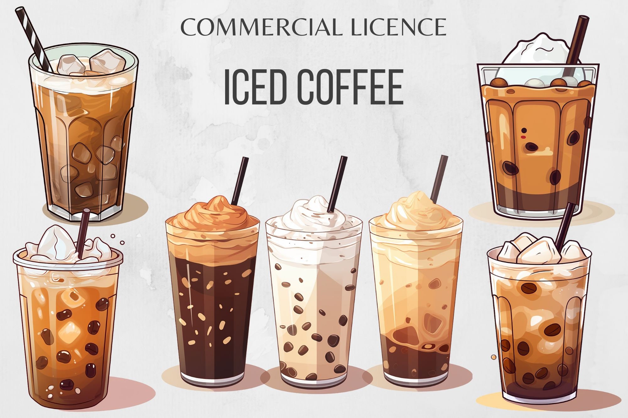 Iced Coffee Clipart Iced Coffee PNG Coffee Cup Clipart Coffee PNG Drink ...