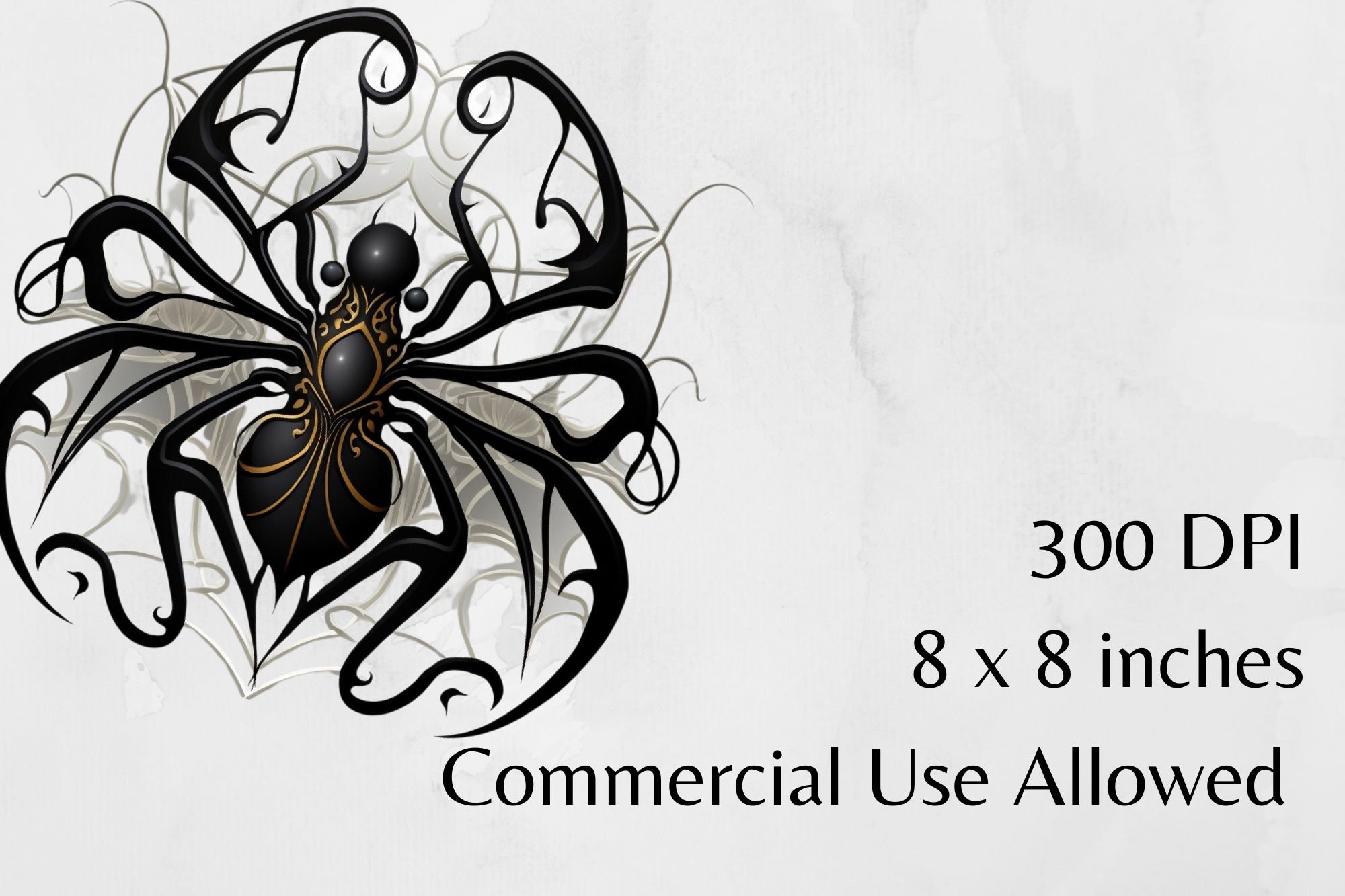 Goth Spider Clipart Goth Spider Png Spiders Png Antique Halloween ...