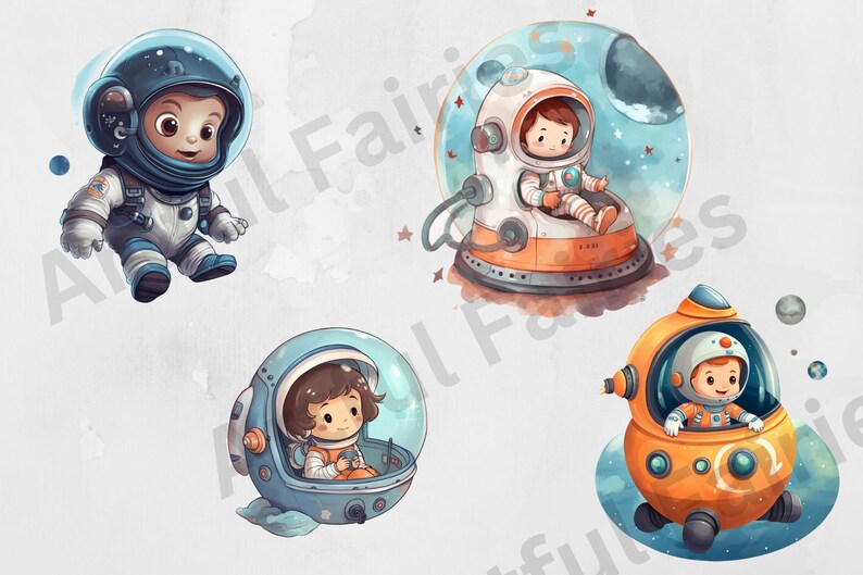 Astronaut Clipart Space Clipart Galaxy Clipart Astronaut Print ...