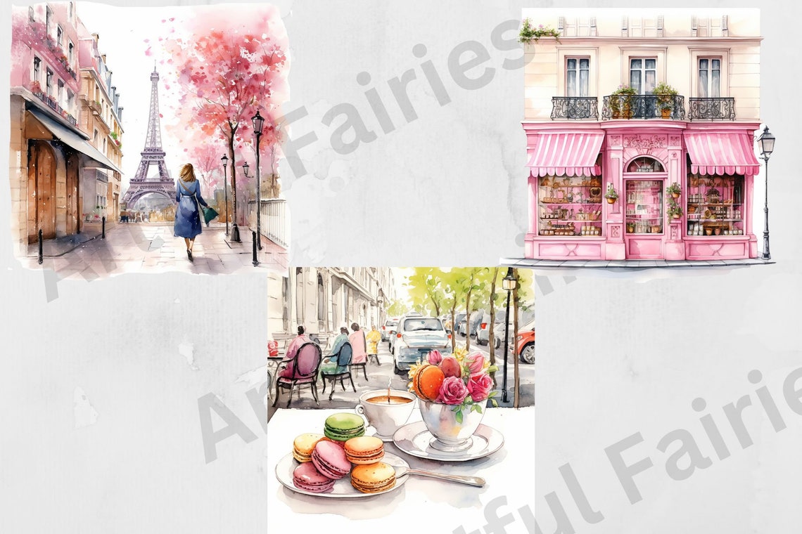 Paris Clipart Paris Cafe Clipart Bakery Clipart Paris Cafe PNG - Etsy