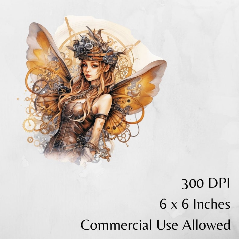 Steampunk Fairy Clipart Mechanical Clipart Fantasy Steampunk Junk ...
