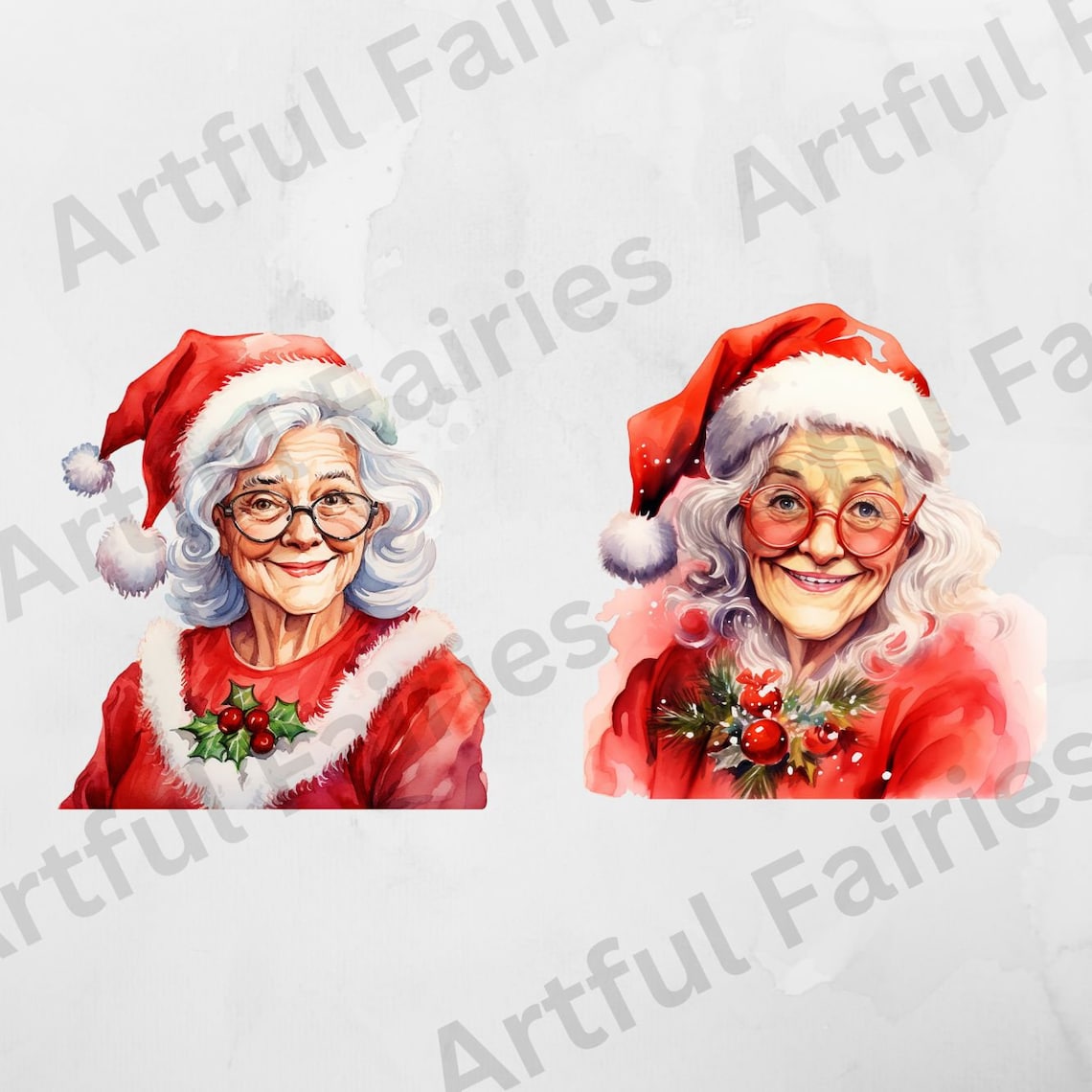 Mrs Claus Clipart Mrs Claus PNG Mrs Santa Claus Mama Claus Christmas ...