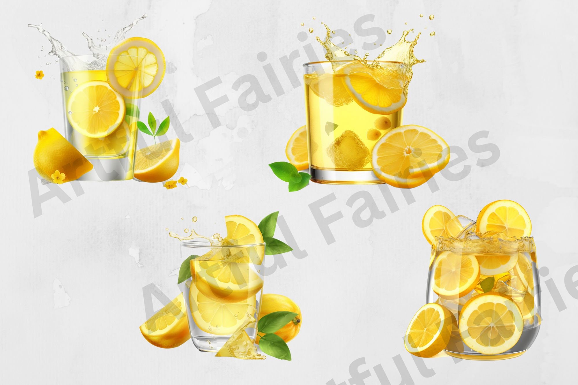 Lemon Clipart Summer Clipart Lemon PNG Lemon Stickers Lemon Slices ...