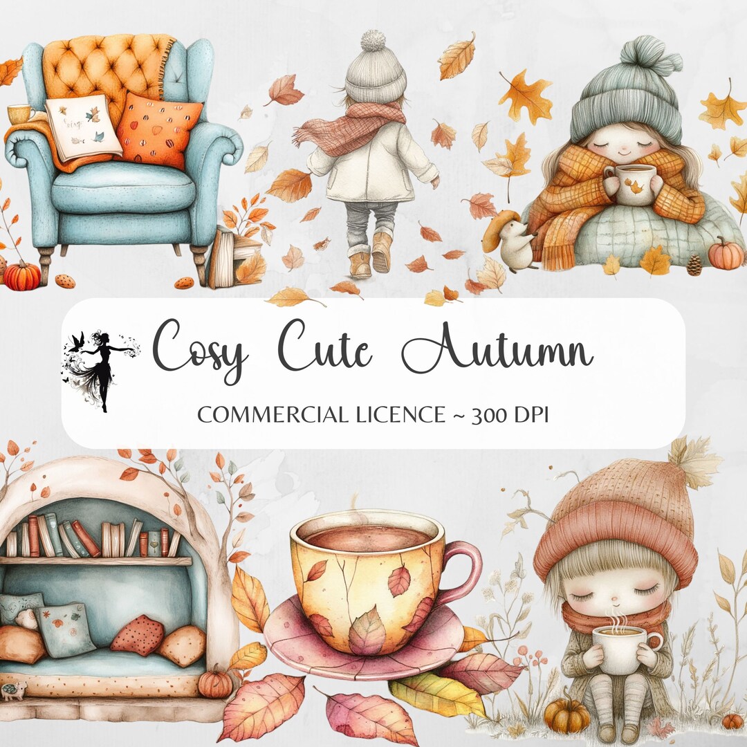 Fall Autumn Clipart Coffee Fall Leaves PNG Fall Vibes Autumn Bouquet ...