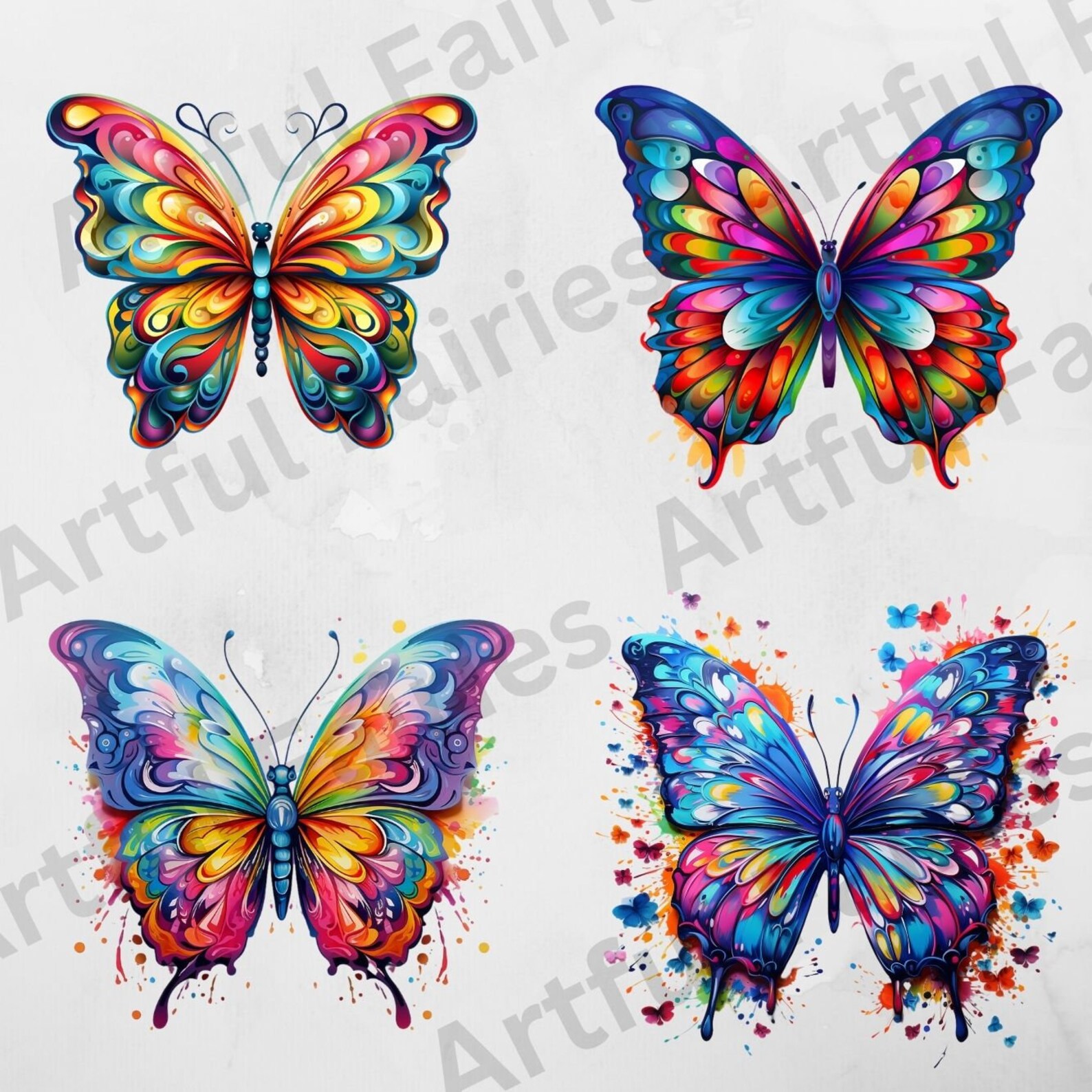 Butterfly Clipart Rainbow Butterfly PNG Butterflies PNG Colorful ...