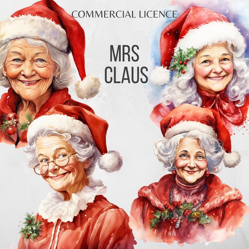 Mrs Claus Clipart Mrs Claus PNG Mrs Santa Claus Mama Claus Christmas ...